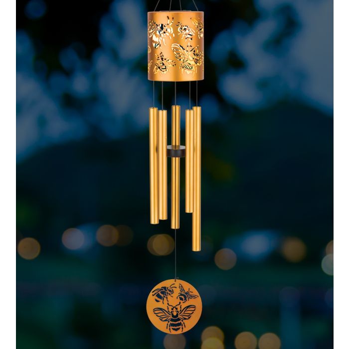 Garden Solar Chime 35" - Bee – Rock Gardens